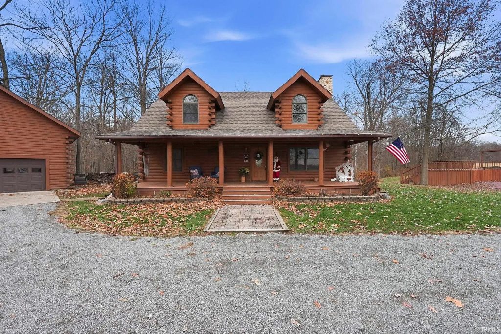 Log Home with 27.65 Acres in Butler, Indiana – 24/7