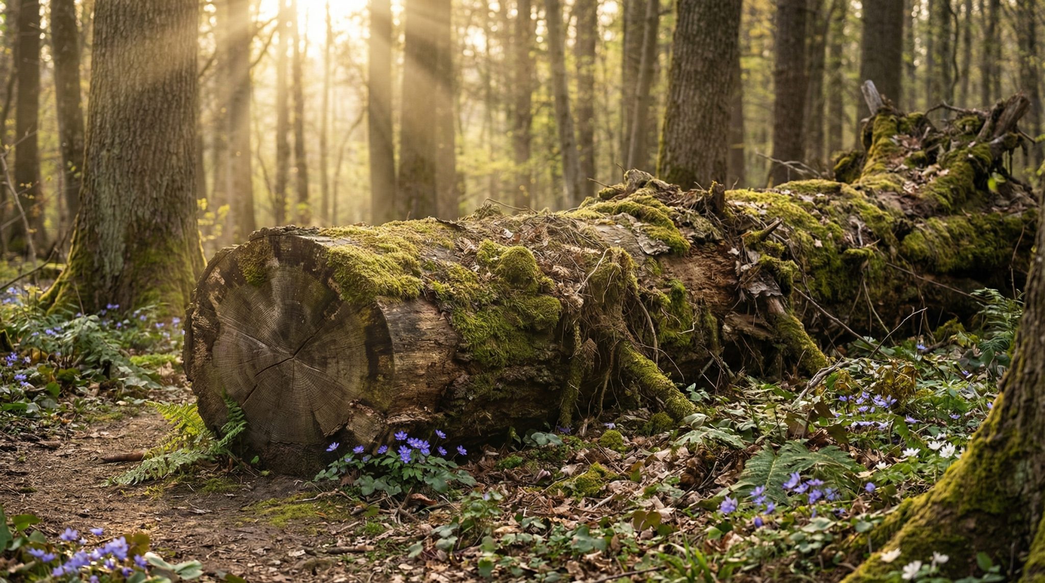 A Hidden Tree Trunk Home Deep in the Forest - WA Online