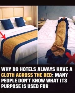 That Strange Fabric Strip Across Hotel Beds — It’s Not Just for ...